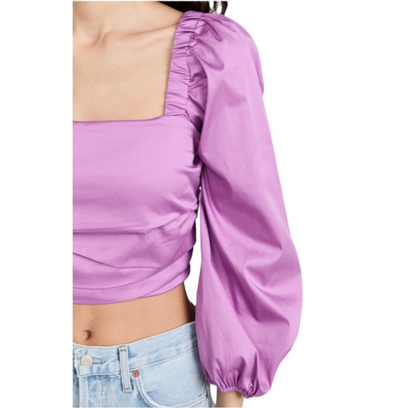 Veronica Beard | Tops | Veronica Beard Kayla Puff Sleeve Square Neck ...
